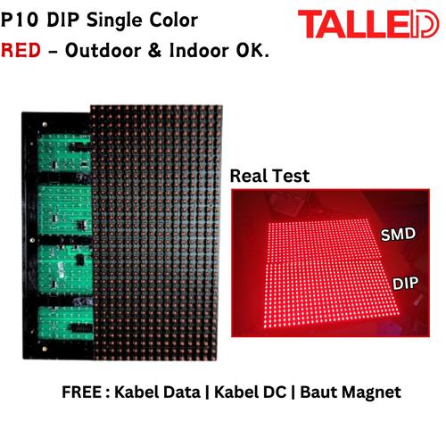 Jual MODUL LED P10 RUNNING TEXT DIP MERAH RED FULL OUTDOOR TERMURAH ...