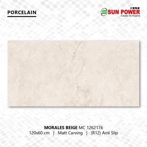 Jual Granit Lantai Anti Slip Matt R12 - Morales Series 120x60 | Sun Power - beige - Kab ...