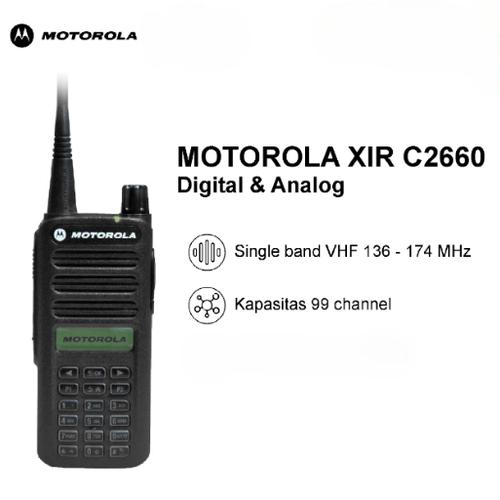 Jual Ori Motorola XiR C2660 VHF VHF 136 - 174 MHz HT Digital Analog DMR Ori Baru Garansi Resmi ...