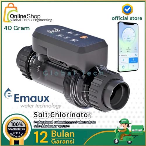 Jual EMAUX SALT CHLORINATOR SMART 40 GRAM SALT CHLORINATOR 40 GRAM SALT CHLORIN GENERATOR SALT ...