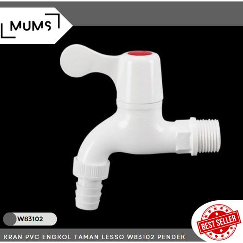 Jual Kran Pvc Taman Engkol Lesso 1/2" Keran Air Plastik Tembok Pendek ...