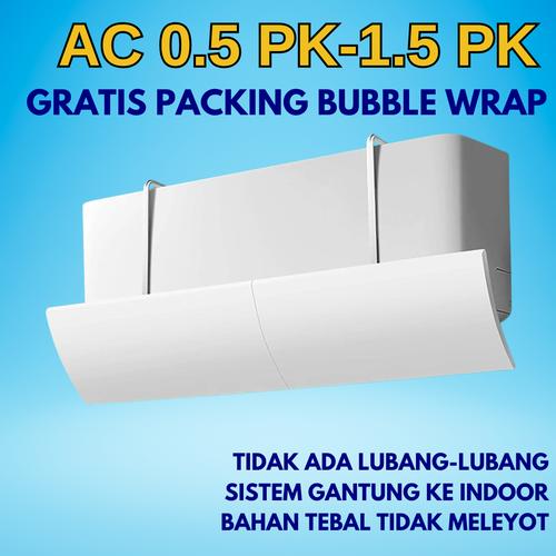 Promo Talang AC Penahan Angin Cover AC Indoor Penghalang AC Kamar ...