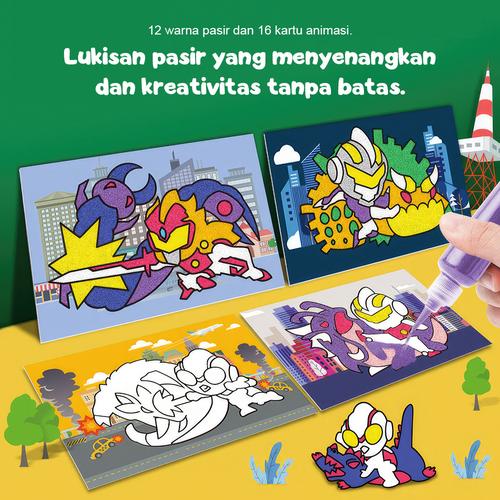 Promo Mainan Edukasi Anak Diy Menggambar Pasir Sand Painting Melukis ...
