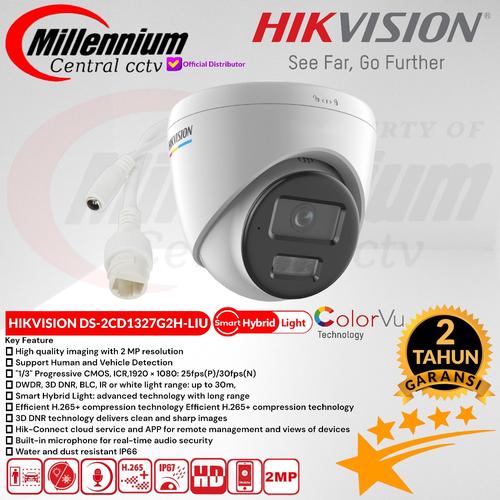 Promo IP CAMERA CCTV INDOOR HIKVISION DS-2CD1327G2-L 2MP COLORVU POE H ...