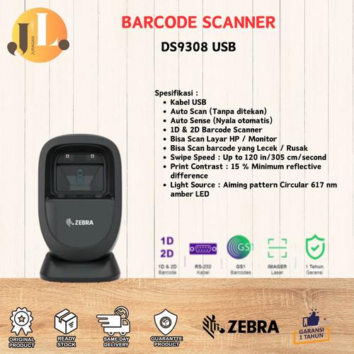 Jual Zebra DS-9308 Barcode 2D Scanner OMNI Symbol DS9308 Pengganti ...