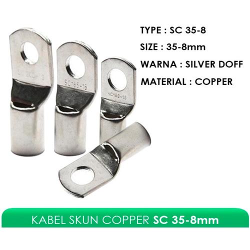 Jual Isi 10 Pcs Skun 35-8 Kabel Ring SC 35 8mm Konektor Terminal Kabel ...