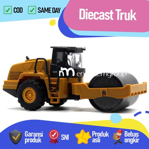 Jual Mainan Mobil Diecast Miniatur Alat Berat Roller Tandem Aspal Metal ...