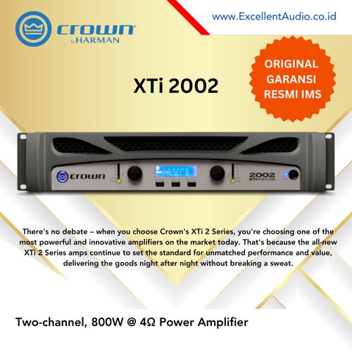 Promo Amplifier Crown XTi 2002 XTi-2002 XTi2002 Two-channel, 800W @ 4Ω ...