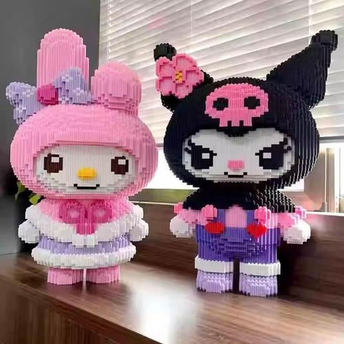 Jual 55Cm 3D Nano Block Besar Jumbo Sanrio Series Kuromi / Melody Blok ...