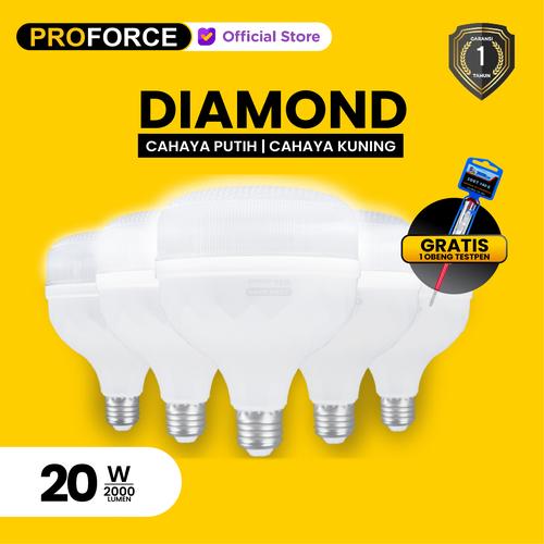 Jual Lampu Bohlam LED Diamond Proforce 20 Watt 2000 Lumen - Putih ...