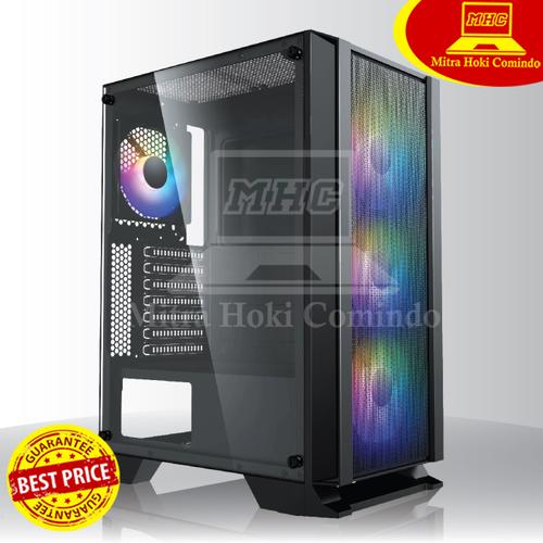 Jual CASING PC GAMING MURAH / CASING KOMPUTER INFINITY NEBULA V4 BLACK ...