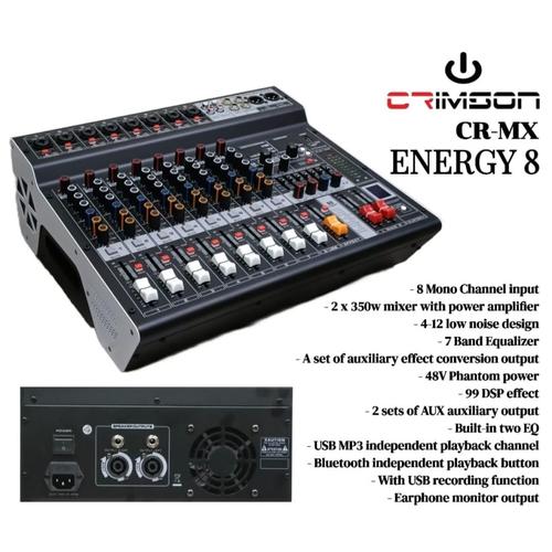Jual Power Mixer Crimson CR-MX Energy 8 8 CHANNEL USB / BLUETOOTH ORIGINAL - Jakarta Barat - NEW ...