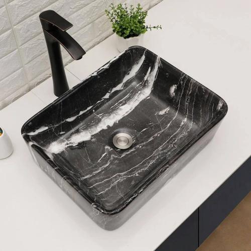 Jual WASTAFEL HITAM DESAIN MARMER BASIN SINK WASHTAFEL KOTAK KERAMIK ...