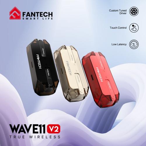 Jual Fantech TW11 TW-11 V2 Wave True Wireless Earphone Bluetooth 5.3 Earbuds TWS Type C Charging ...