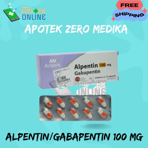 Jual ALPENTIN 100MG 1 BLISTER 10 KAPSUL/ GABAPENTIN/ AYAN/ EPILEPSI ...