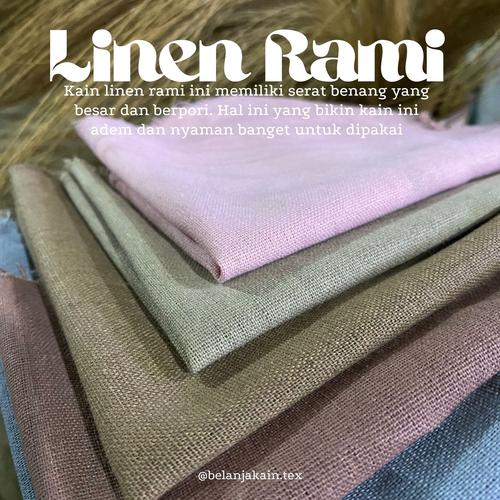Jual Kain Bahan LINEN RAMI Per 50 cm - 9.Baby Pink - Jakarta Barat ...
