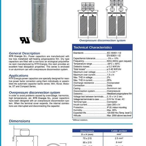 Jual RTR 3 phase capacitor 40 KVAR. 400 Volt - Jakarta Utara - DMU ...