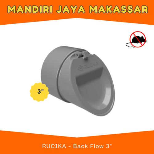 Jual Back Flow Valve Rucika 3" Inch PVC / Backflow 3" Rucika / Penutup ...