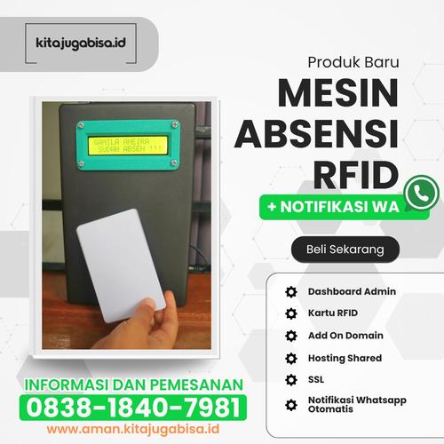 Jual Alat Absensi Menggunakan RFID dan Notifikasi WA + dashboard admin + APi | sekolah atau ...