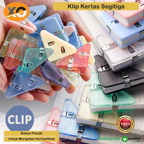 Jual Klip Kertas Kecil Segitiga Papper Klip Warna Warni Klip Sudut ...