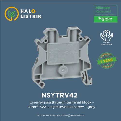 Jual NSYTRV42 Linergy Passthrough Terminal Block 4mm² 32A Single Level ...