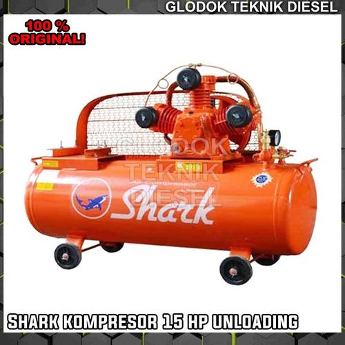 Jual ** SHARK Kompresor Angin 15 HP PK Unloading Air Compressor Tanpa Penggerak ORIGINAL TERBAIK ...