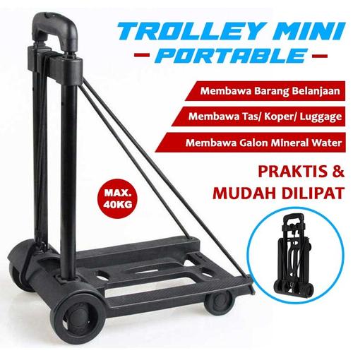 Jual Trolley Troli Mini Lipat Portable Multifungsi Galon Koper Dus Tas ...