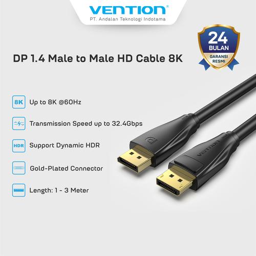 Promo Vention Kabel Display Port High-Performance 8K DP 1.4 Cable UHD ...