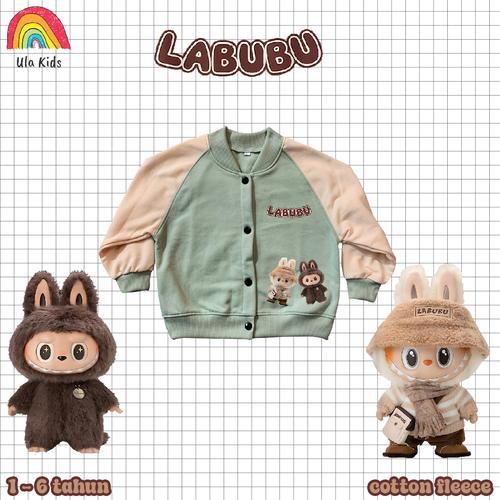 Promo Varsity Jacket Baseball Anak Two Labubu Ula Kids 1 - 6 Tahun ...