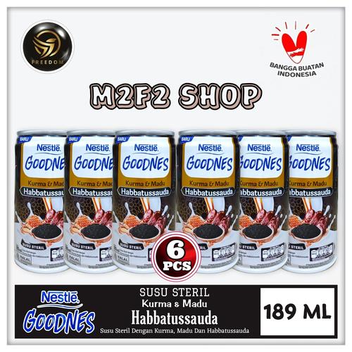 Jual Nestle Goodnes Susu Sterilisasi Kurma & Madu Habbatussauda Kaleng ...