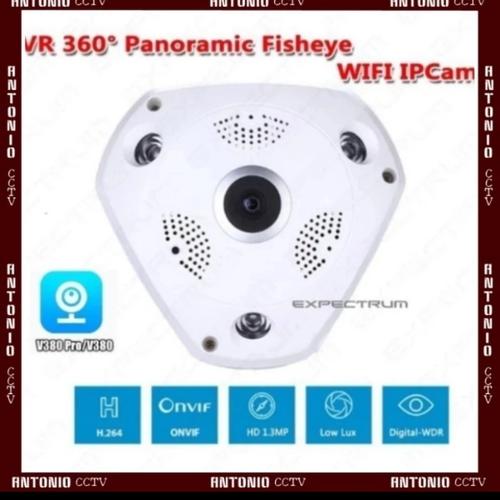 Jual Ip Cam Camera Cctv Wiriless 360 Panoramic Fisheye Lens cam ...