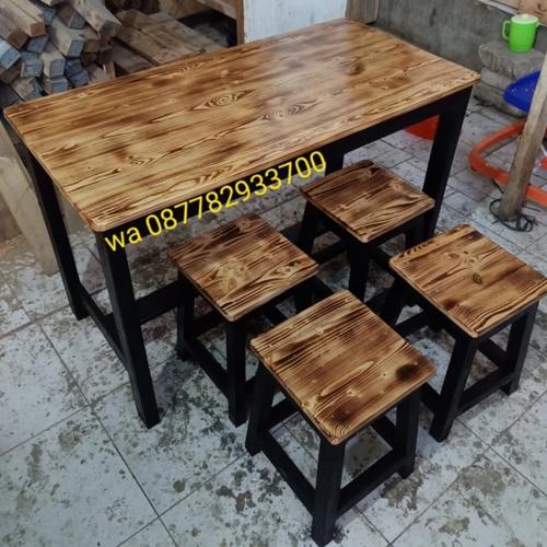 Jual Meja makan / meja caffe/ meja restauran Mutif di bakar - Kota ...