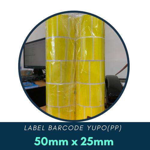 Jual Label Barcode PP (YUPO) Uk. 50 X 25MM 1000 pcs/roll - Jakarta ...