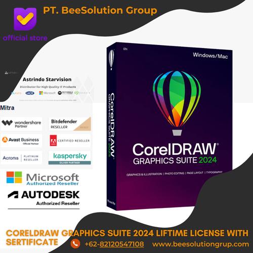 Promo CorelDRAW Graphics Suite 2024 Liftime License With Sertificate - 2023, Liftime Cicil 0% 3x ...
