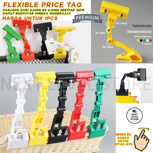 Promo Flexible Price Tag Jepitan Harga Robot Jepit Harga Papan Label ...