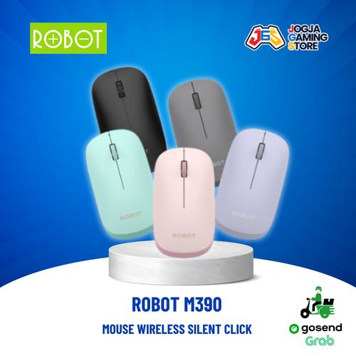 Jual ROBOT Mouse M390 Wireless Mouse Silent Click Garansi 1 Tahun ...
