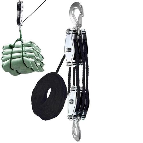 Promo Tali Blok Katrol 18 Meter Manual Pengangkat Beban Hemat Tenaga ...