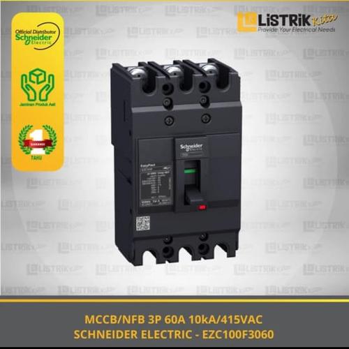Jual MCCB 3P/3T 60A EZC100F 10kA SCHNEIDER ELECTRIC - EZC100F3060 ...