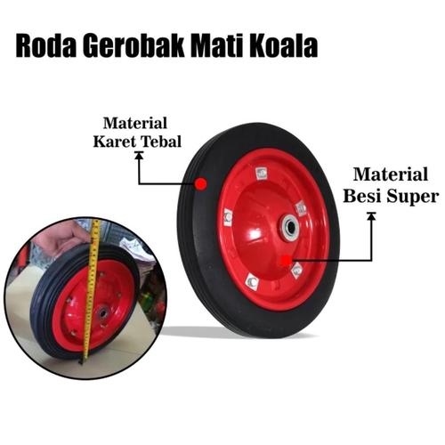 Jual RODA GEROBAK DORONG MATI atau BAN PADAT - RODA GEROBAK SORONG ...