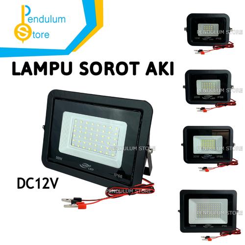 Promo Lampu Sorot Aki Emico DC 12V 50 Watt SNI Waterproof IP66 +Kabel ...