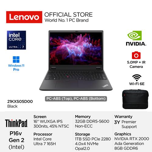 Promo Lenovo ThinkPad P16v Gen 2 5D00 Intel Core Ultra 7 165H vPro ...