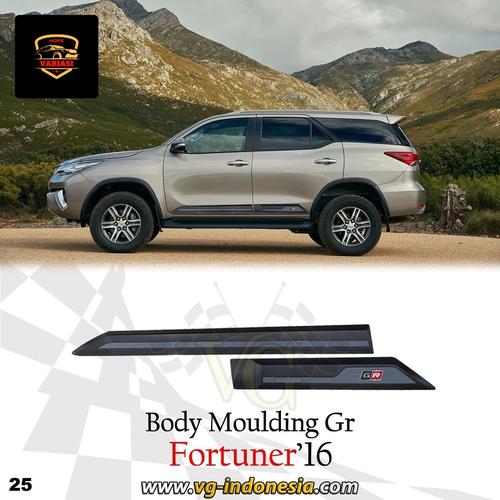 Jual List Body All New Fortuner GR Sport Ori Import Side Body Moulding ...