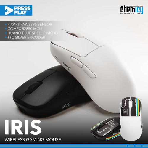 Jual Press Play Iris Ultra-lightweight Ergonomic Wireless Gaming Mouse ...