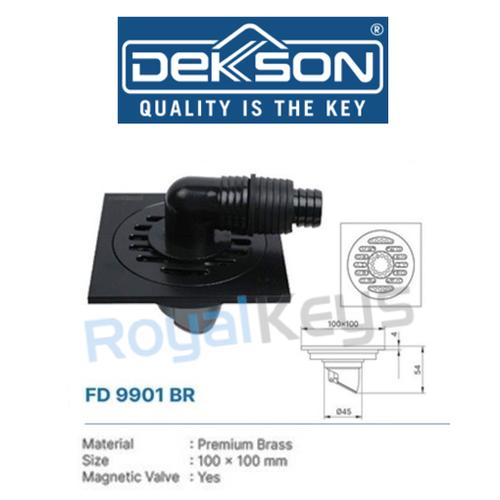 Jual Floor Drain Dekkson Dekson FD 9901 BR Matt Black Hitam Saringan ...