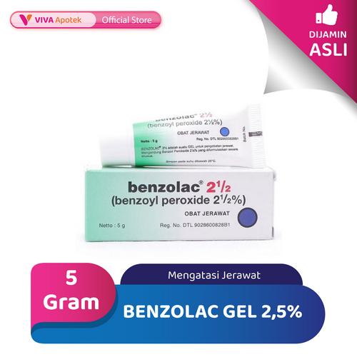 Jual Benzolac 2,5% Gel (5 Gram) - Jakarta Utara - VIVA APOTEK | Tokopedia