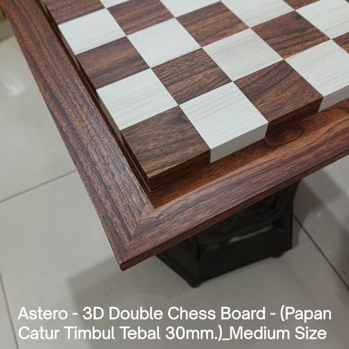 Jual 3D Double Chess Board (Papan Catur Timbul) Tebal 30mm. Medium Size ...
