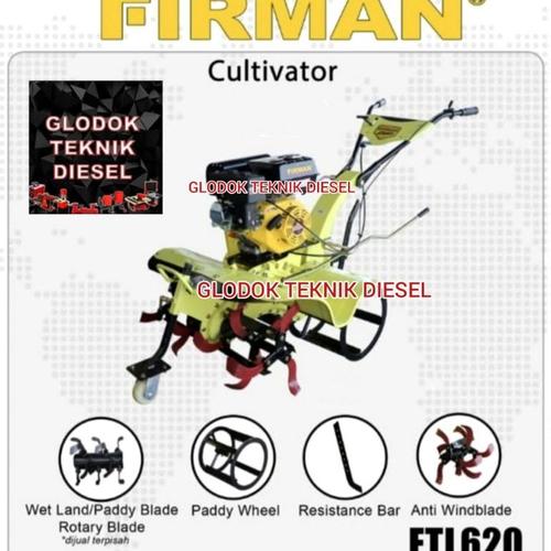 Jual ** Tiller Firman FTL 620 Mesin Cultivator Bajak Sawah Basah Kering ...