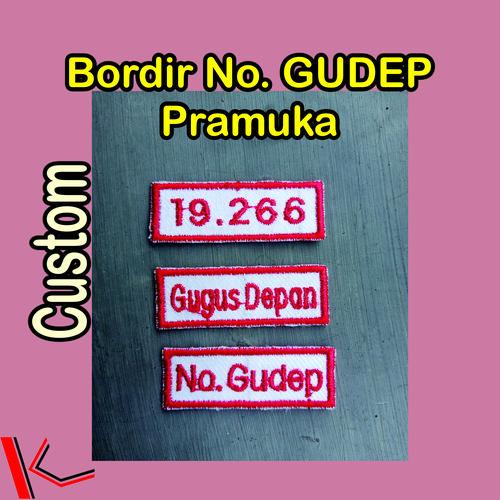 Jual Nomor gudep pramuka custom bordir badge emblem nomor pramuka - Kab ...