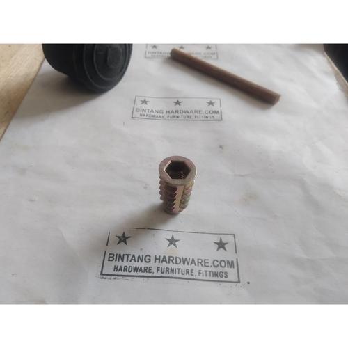 Jual Mur Tanam M8 Mur Tanam Kepala Topi M8 Drat 8MM Thread Nut Mur ...