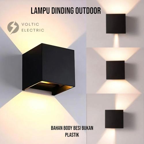 Jual LAMPU DINDING OUTDOOR MINIMALIS LAMPU PILAR 2 ARAH WALL LIGHT ...